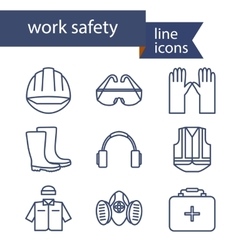 Health and safety signs Royalty Free Vector Image