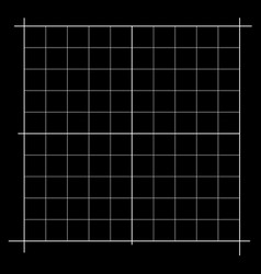 Measured grid graph plotting grid corner ruler Vector Image