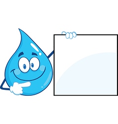 Waterdrop cartoon Royalty Free Vector Image - VectorStock