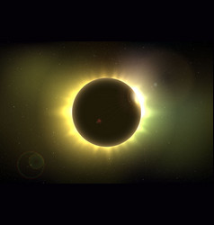 Colorful solar system with nine planets Royalty Free Vector