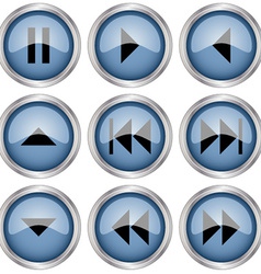 Transparent web buttons Royalty Free Vector Image