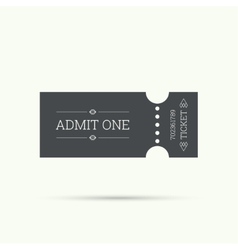 One retro style vintage cinema movie ticket Vector Image