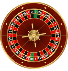 Realistic roulette isolated Royalty Free Vector Image
