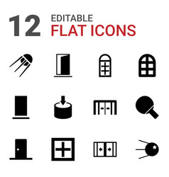 12 inside icons Royalty Free Vector Image - VectorStock