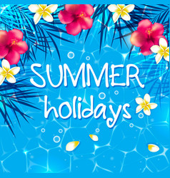 Blue summer background Royalty Free Vector Image