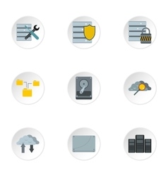 System unit of a computer icon flat style Vector Image