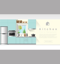 Modern fast food restaurant counter background Vector Image