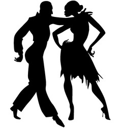 Rumba dancers set Royalty Free Vector Image - VectorStock