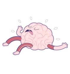 Exhausted emoticon Royalty Free Vector Image - VectorStock