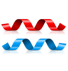 Blue and red award badges Royalty Free Vector Image