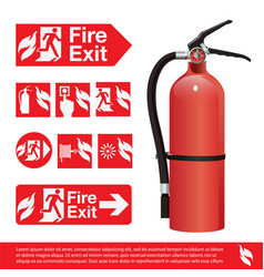 Fire extinguisher infographic how to use Vector Image