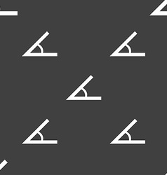 Angle 45 degrees icon sign seamless pattern Vector Image