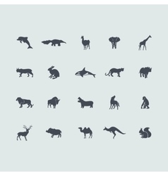 Set of mammals icons Royalty Free Vector Image