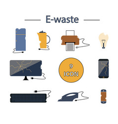 E waste template Royalty Free Vector Image - VectorStock