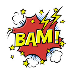 Boom phrase in speech bubble comic text bubble Vector Image