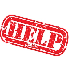 Help stamp Royalty Free Vector Image - VectorStock