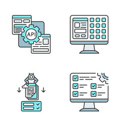 Rpa color icons set Royalty Free Vector Image - VectorStock