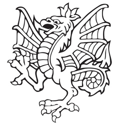 Heraldic dragons Royalty Free Vector Image - VectorStock
