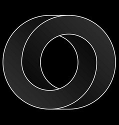 Impossible triangular icon Royalty Free Vector Image