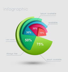 Modern infographics design template Royalty Free Vector