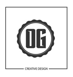 Initial letter og logo template design Royalty Free Vector