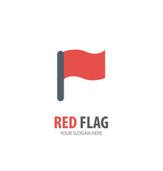 3d realistic pennant with flag Royalty Free Vector Image