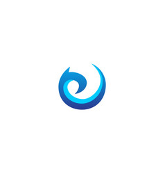 Water wave ocean logo Royalty Free Vector Image
