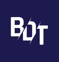 Monogram letters initial logo design aes Vector Image