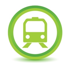 Green Train icon Royalty Free Vector Image - VectorStock