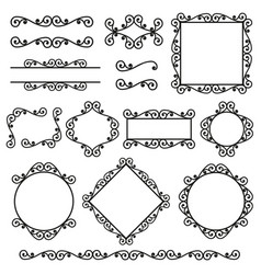 Scroll border Royalty Free Vector Image - VectorStock
