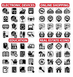 Big icons set Royalty Free Vector Image - VectorStock