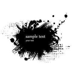 Ink grunge splat one spot Royalty Free Vector Image