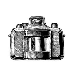 Panoramic swing-lens camera Royalty Free Vector Image
