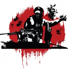 Tank commander Royalty Free Vector Image - VectorStock