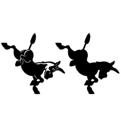 Donkey cartoon animal Royalty Free Vector Image