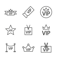 Front and back vip member card template Royalty Free Vector