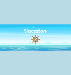 Cruise banner Royalty Free Vector Image - VectorStock