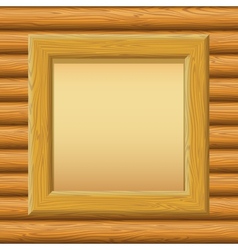 Wooden Framework on a Wall Royalty Free Vector Image