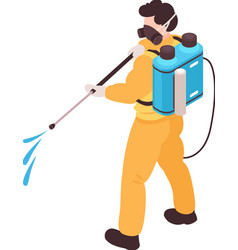 Pest control set of multicolored spray Royalty Free Vector