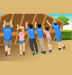 Group houses Royalty Free Vector Image - VectorStock