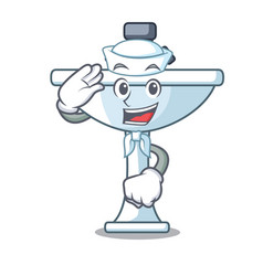 Up board cartoon sink in the kitchen room Vector Image