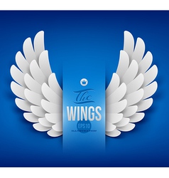 Artificial paper wings Royalty Free Vector Image