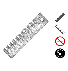 Vertical meter ruler Royalty Free Vector Image