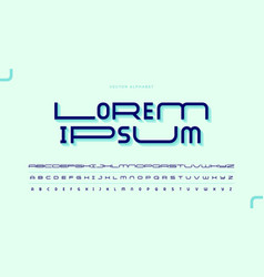 Modern minimal font typeface set Royalty Free Vector Image