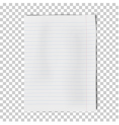White sheet of paper a4 size Royalty Free Vector Image