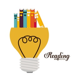 Reading design Royalty Free Vector Image - VectorStock