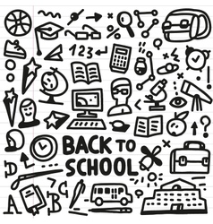 School education - doodle set Royalty Free Vector Image