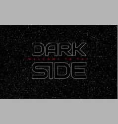 Dark side awakens Royalty Free Vector Image - VectorStock