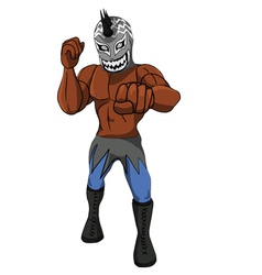 Wrestler Demon Royalty Free Vector Image - VectorStock