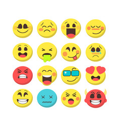 Emoji creator design collection Royalty Free Vector Image